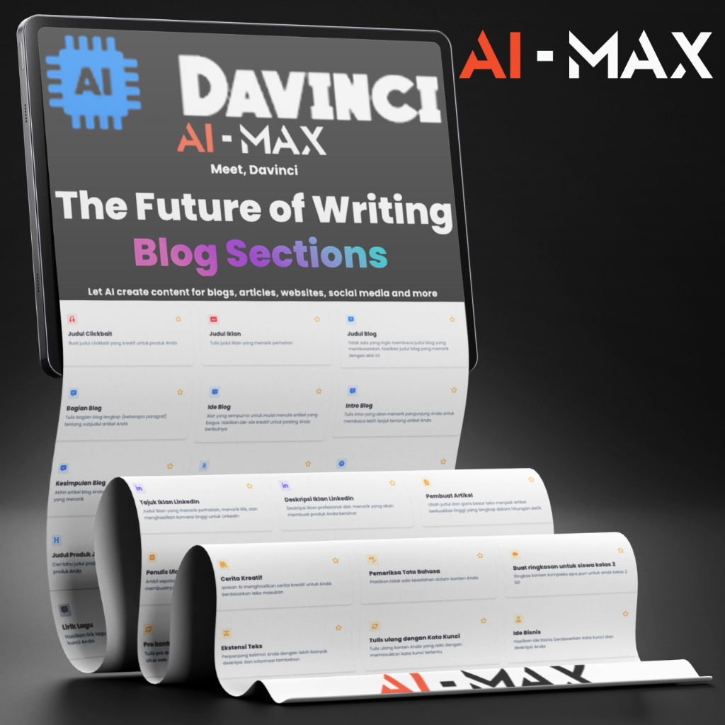 Promo AI Davinci by AI-MAX Diskon 99% di Seller AI-MAX Official Store - AI-MAX | Blibli
