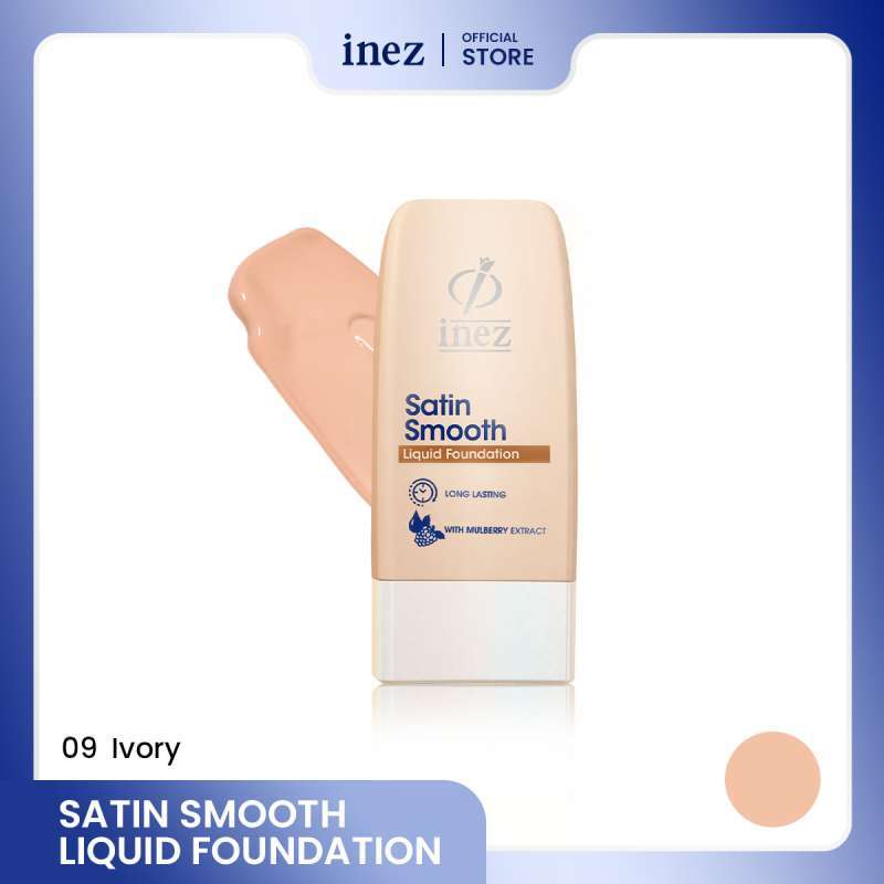 Promo Inez Satin Smooth Liquid Foundation - Ivory Diskon 9% Di Seller ...