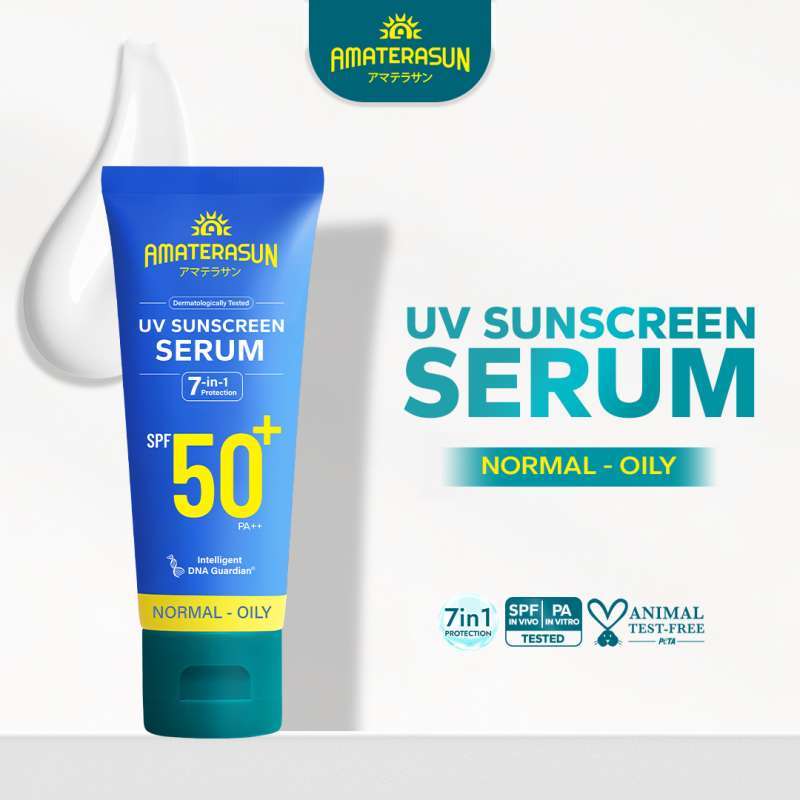 Promo Amaterasun [real Spf Certified] Uv Sunscreen Serum Spf 50+ Pa++ ...