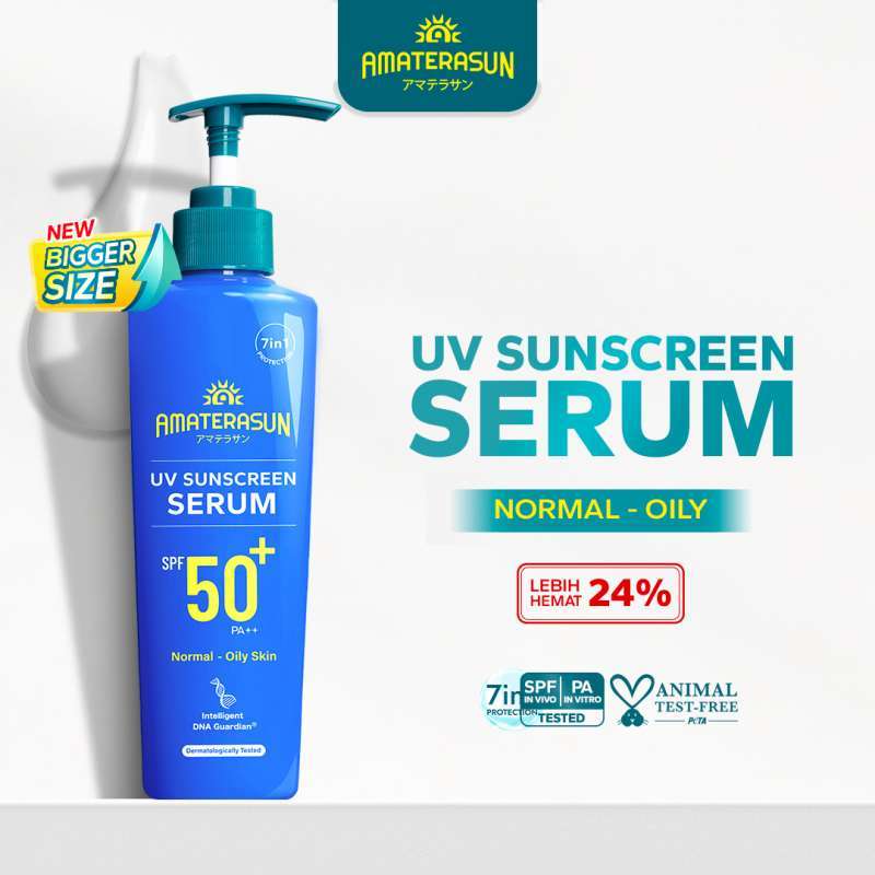 Jual Amaterasun [real Spf Certified] Uv Sunscreen Serum Spf 50+ Pa++ - Bundle 3 Di Seller ...