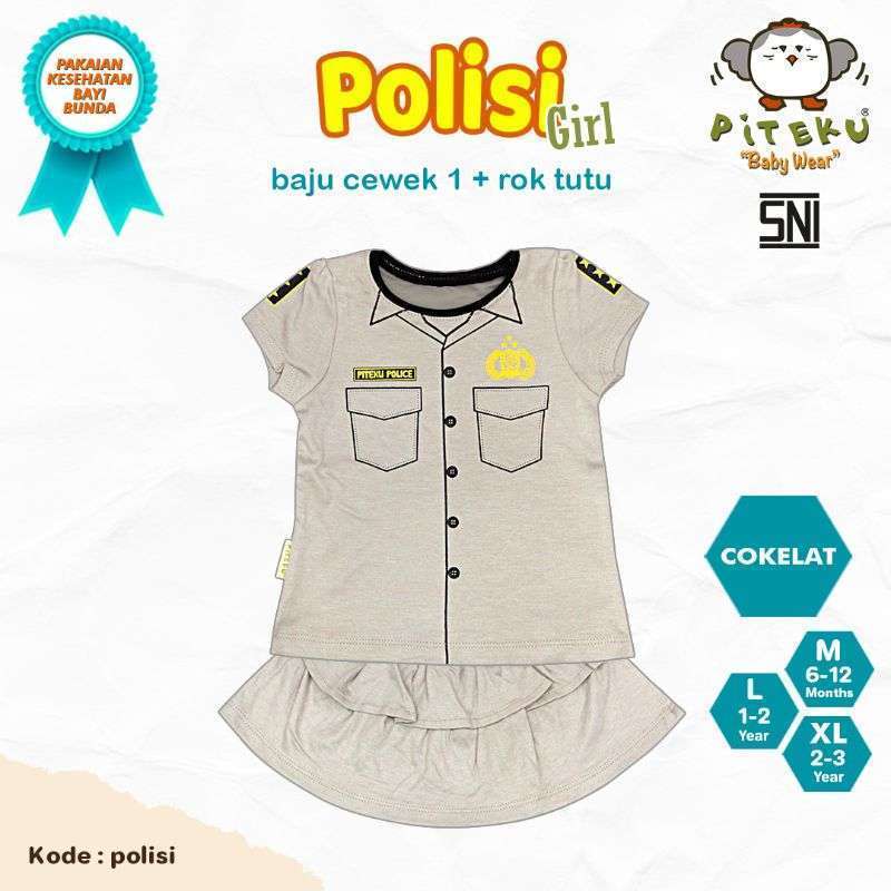 Jual Piteku Polisi Baju Cewek 1+rok Tutu Di Seller Piteku Baby Wear ...