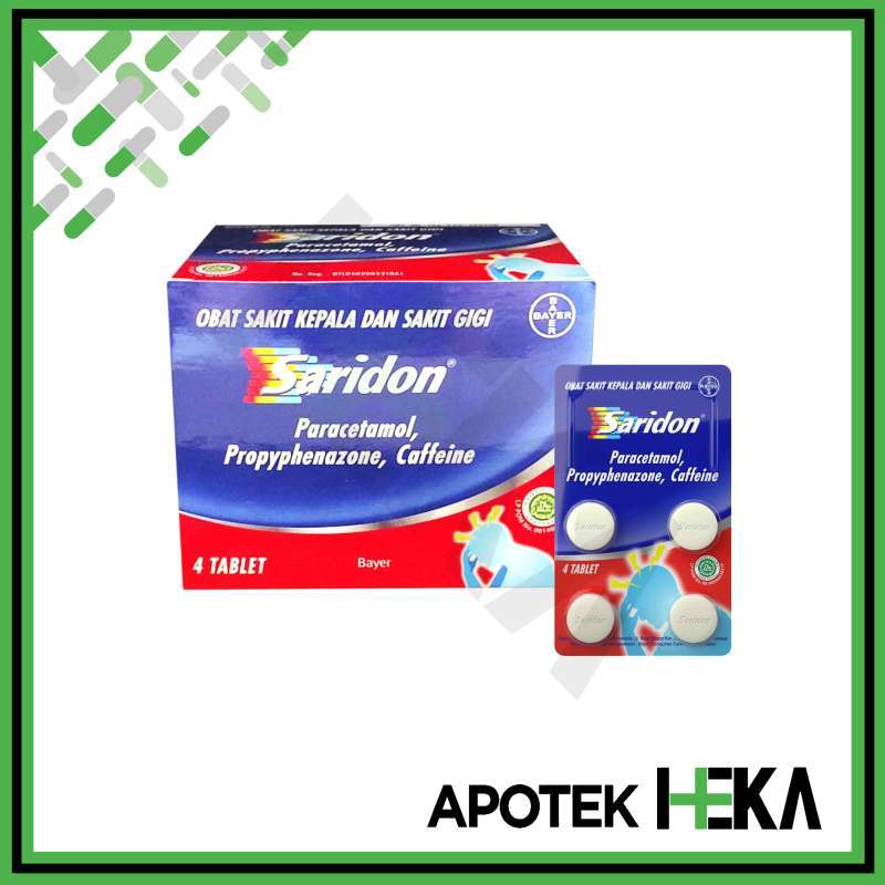 Jual Saridon Box Isi 30x4 Tablet - Obat Demam Sakit Kepala Di Seller ...