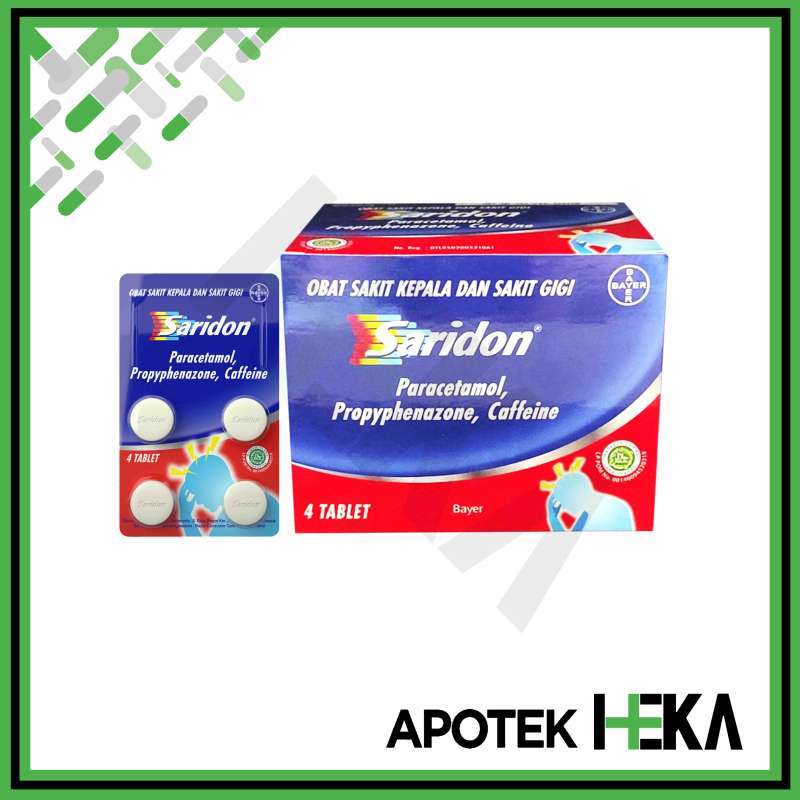 Jual Saridon Box Isi 30x4 Tablet - Obat Demam Sakit Kepala Di Seller ...