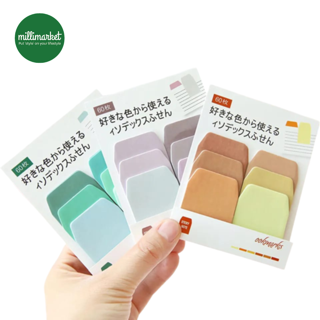 Jual PASTEL STICKY NOTES/Kertas penanda buku estetik/memo sticky notes ...
