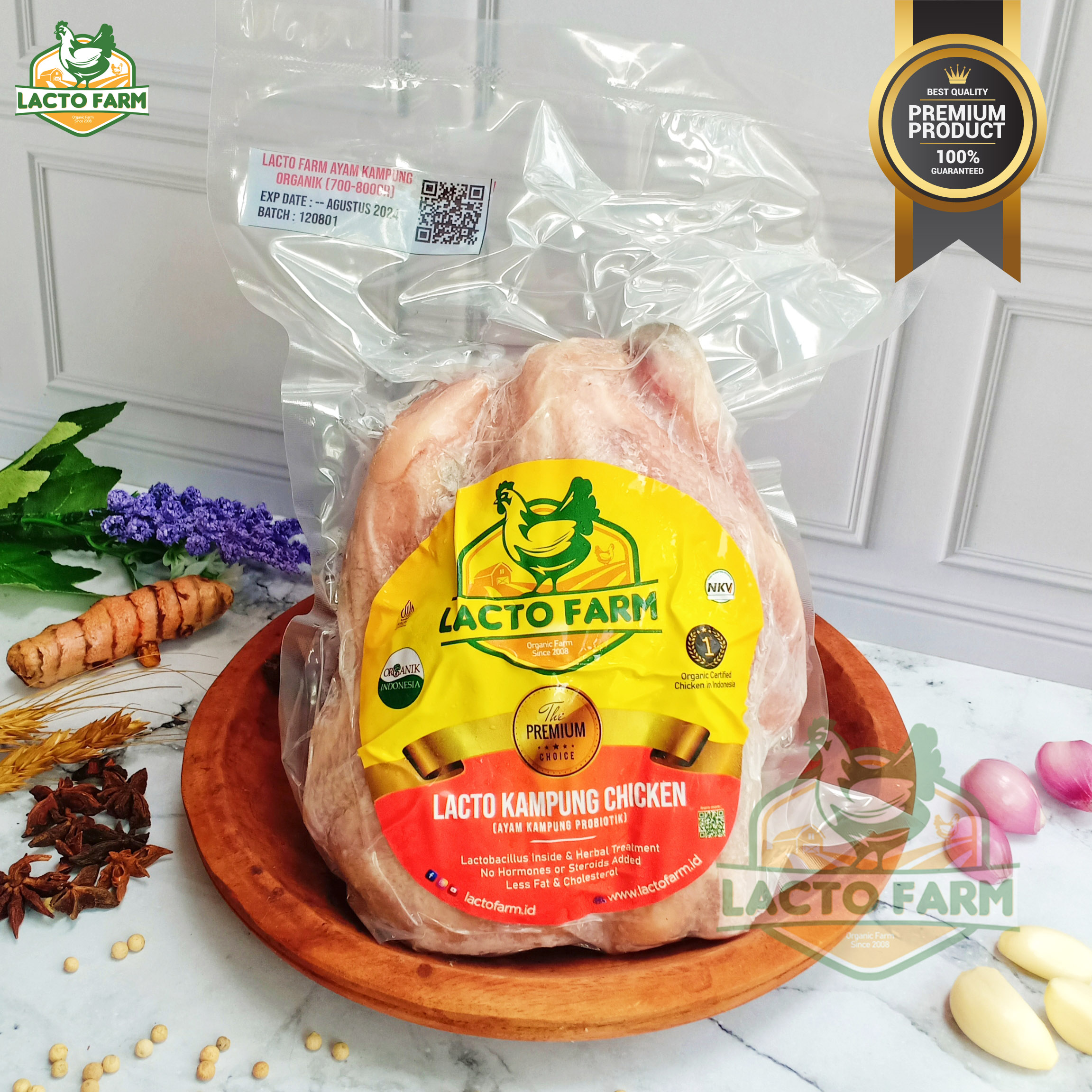 Promo Ayam Kampung Muda Probiotik Utuh (600-700gr) Lacto Farm, Ayam ...