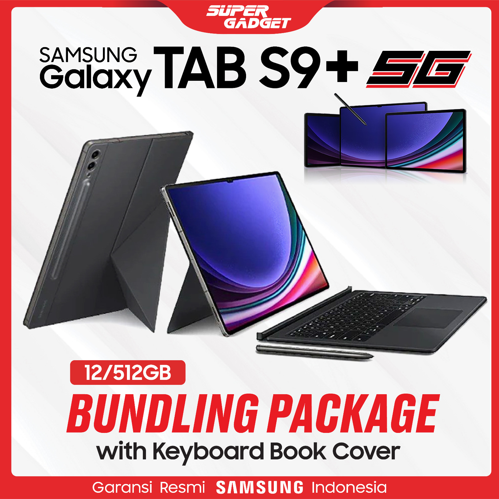 Jual Samsung Galaxy Tab S9+ 5G 12/512 GB Tablet Android di Seller Super Gadget Official Store ...