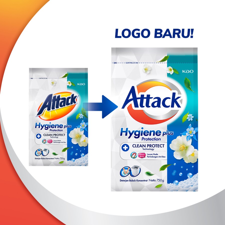 Jual Attack Hygiene Plus Protection Detergent Powder All Washing ...