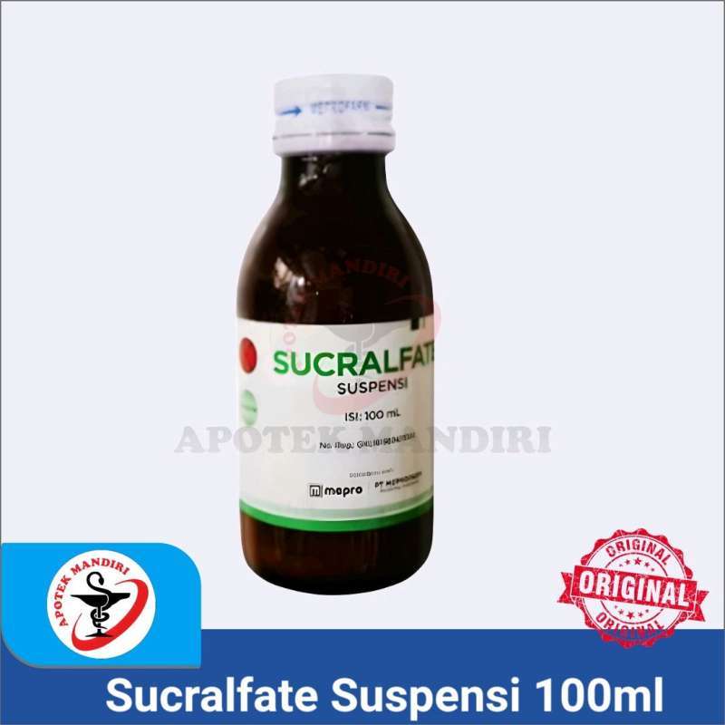 Jual Sucralfate suspensi 100ml mepro, obat untuk mengatasi tukak ...
