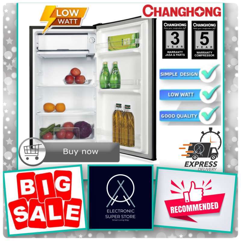 Promo KULKAS 1 PINTU CHANGHONG CBC-100 CBC100 SUPER COOLING SUPER LOW ...