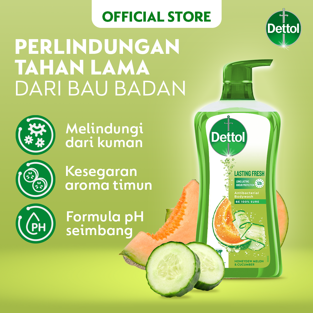 Promo Dettol Pouch Lasting Fresh Sabun Mandi [410 g x 4] Diskon 21% di ...