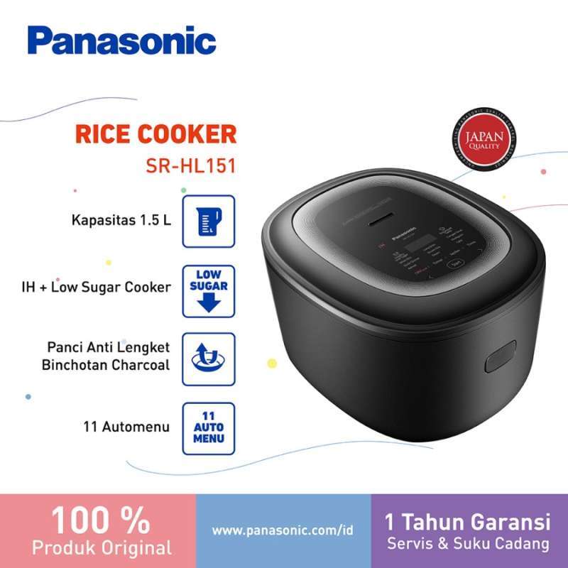 Promo Panasonic Sr-hl151ksr Rice Cooker Low Sugar Induction [1.5l ...