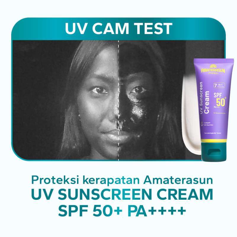 Promo Amaterasun [real Spf Certified] Uv Sunscreen Cream Spf 50+ Pa++++ - Bundle 2 Diskon 27% Di ...