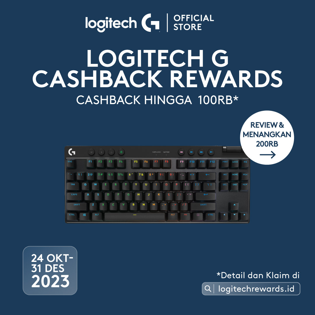 Jual Logitech G Pro X Tkl Lightspeed Wireless Keyboard Gaming For Esport Tactile Switch Black