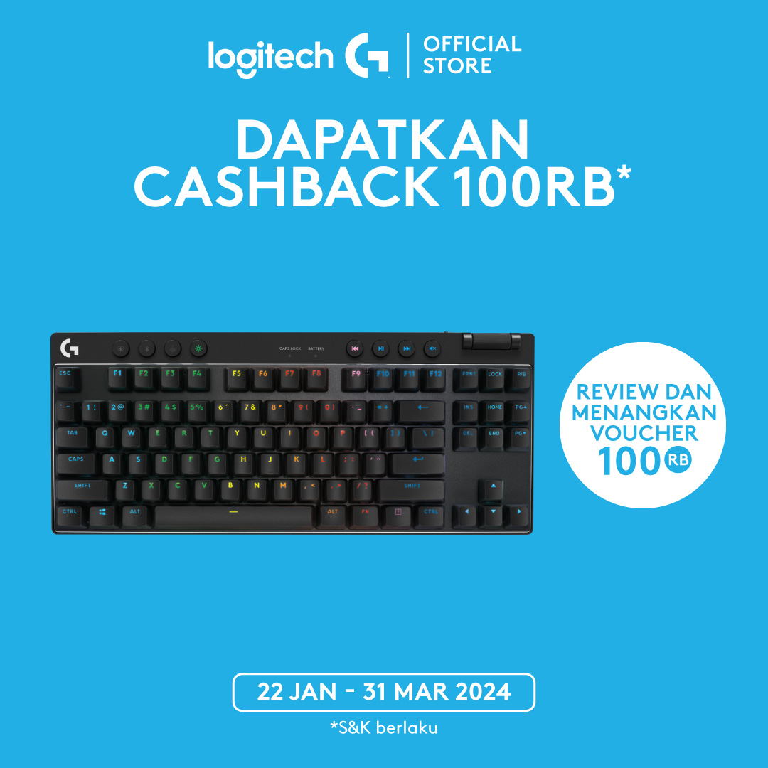 Jual Logitech G Pro X Tkl Lightspeed Wireless Keyboard Gaming For ...