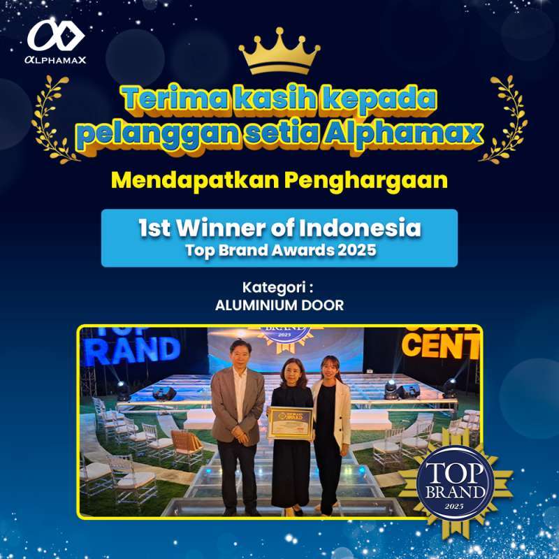 Promo Alphamax Max 2-e Pintu Rumah Pintu Kamar Aluminium Full Panel 90 ...