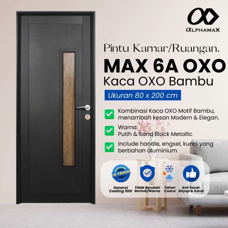 Jual Pintu Aluminium Alphamax Max 6a-oxo Bambu Pintu Rumah Pintu Kamar ...