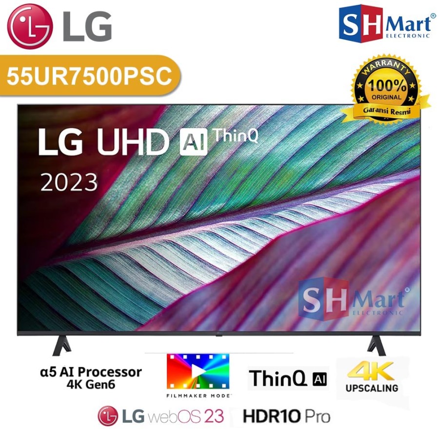 Jual LG SMART TV 55 INCH 55UR7500PSC UHD 4K AI ThinQ® WITH HDR10 ...