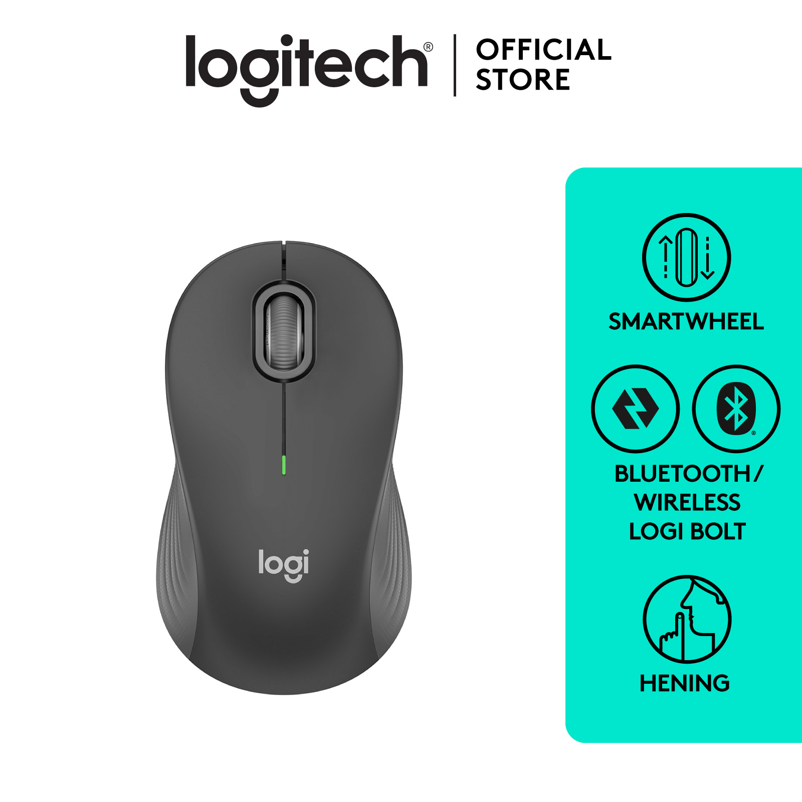 Promo Logitech Signature M Wireless Mouse Silent Clicks Diskon Di Seller Logitech