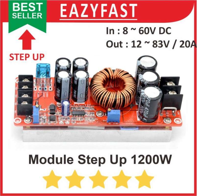 Jual Step Up 20a 1200w Module Modul Dc Adjustable Power Boost Regulator Di Seller Eazyfast_store ...