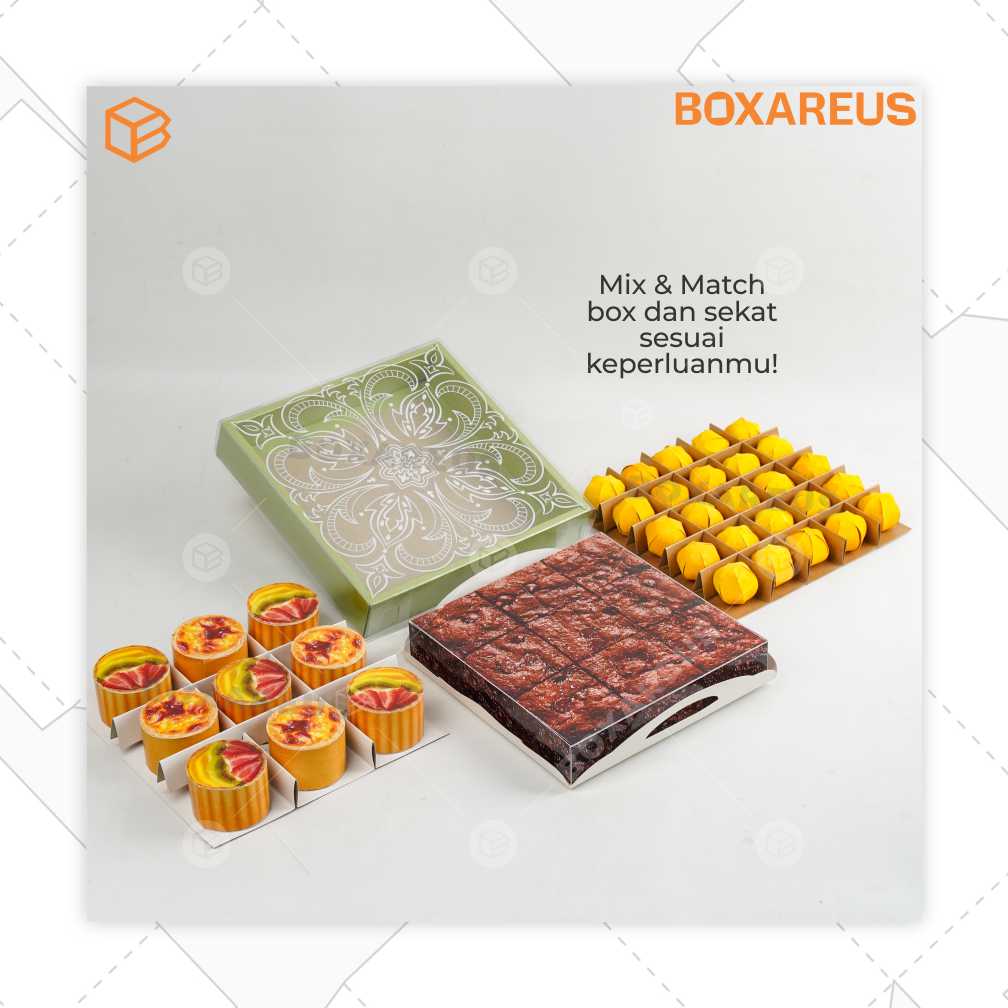 Jual Box Nastar Sekat Mika / Dus Kotak Sekat / Box Cookies Gift ...