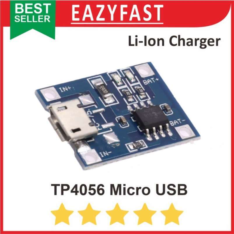 Jual Modul Tp4056 Micro Usb Charger Baterai Lithium 18650 Charging ...