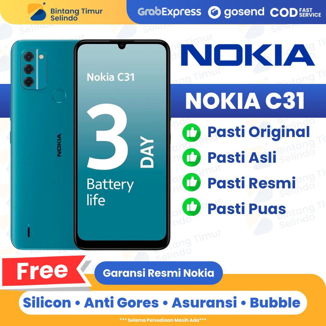 Jual Nokia C31 4/64gb - Garansi Resmi Nokia 1 Tahun - Cyan Di Seller ...