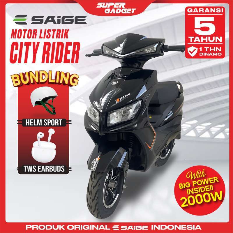 Promo Saige City Rider Motor Listrik Mopit Selis 72v 20ah Garansi Resmi ...