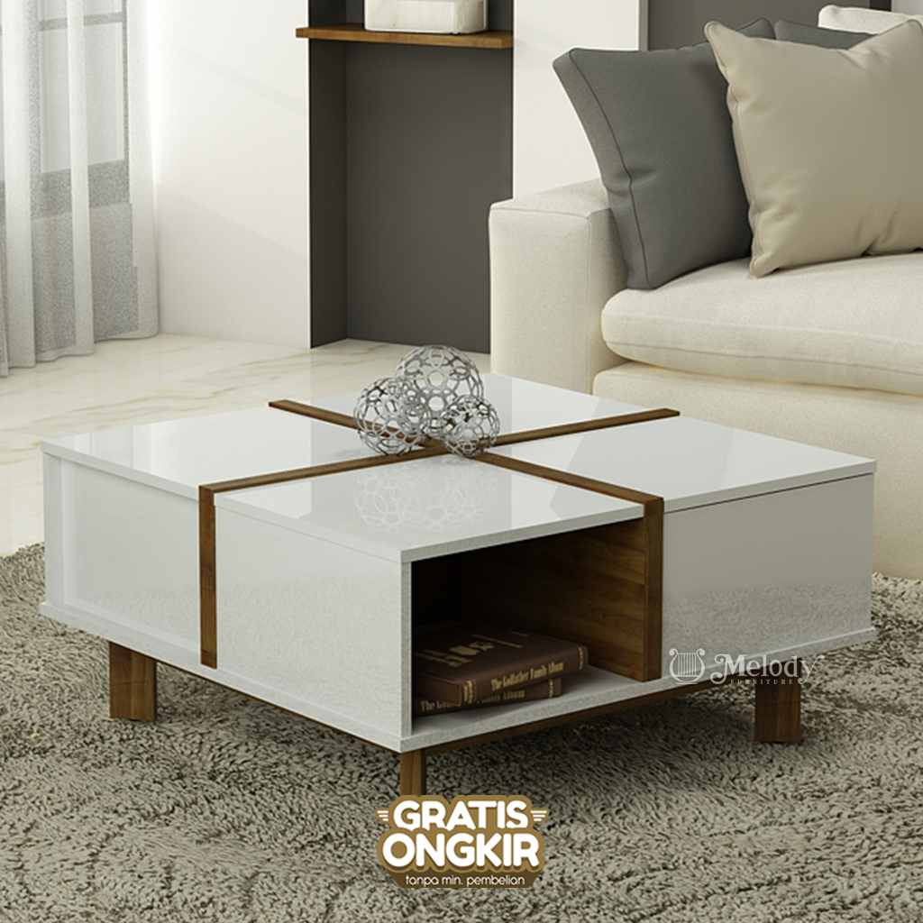 Promo Melody Furniture Meja Tamu Meja Kopi Cody Coffee Tb Wg-columbia ...