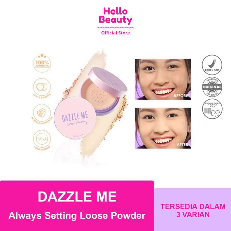 Promo DAZZLE ME Always Setting Loose Powder - 02 Pop Honey Diskon 36% ...