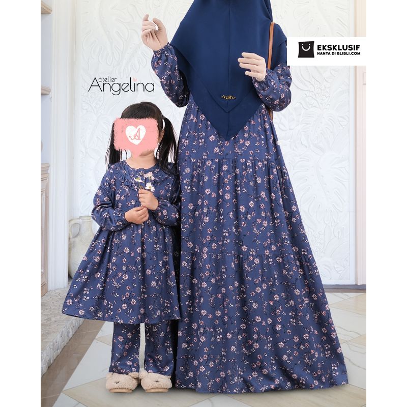 Jual Atelier Angelina Claire Bella Dan Little Zahra - Deep Denim Di ...