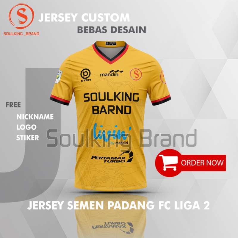 Promo Jersey Semen Padang Fc 2023 Away Liga 2 Indonesia Free Custom ...