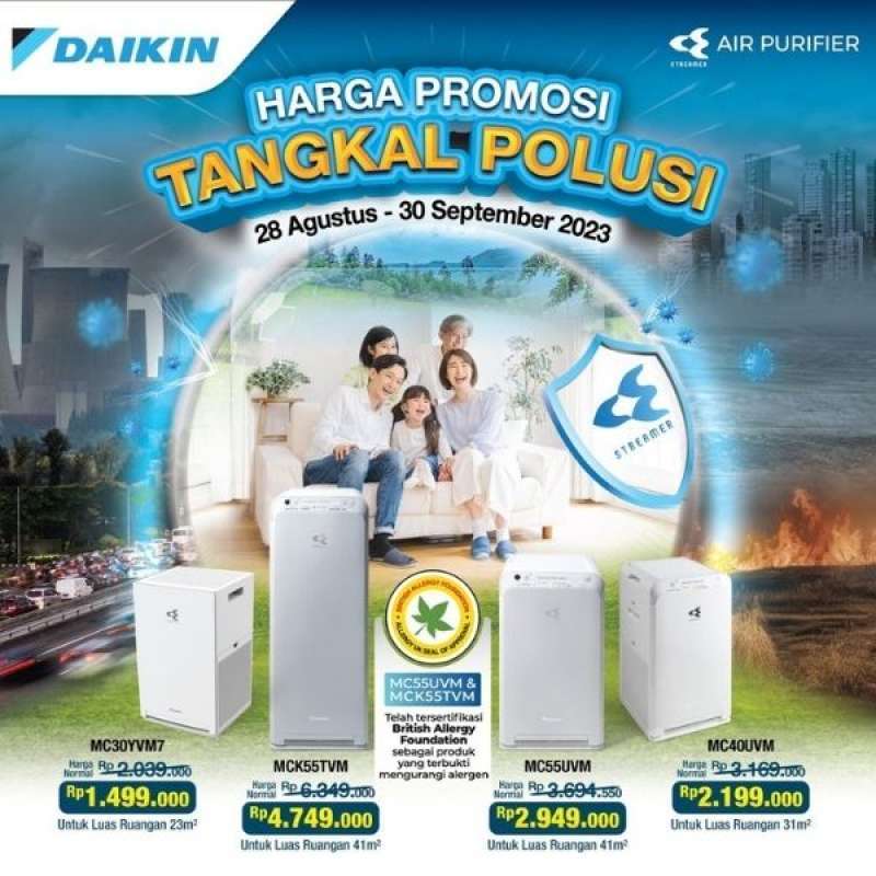 Jual Daikin Air Purifier Mc30yvm With Hepa Filter - Ac Tangerang Bsd Di ...