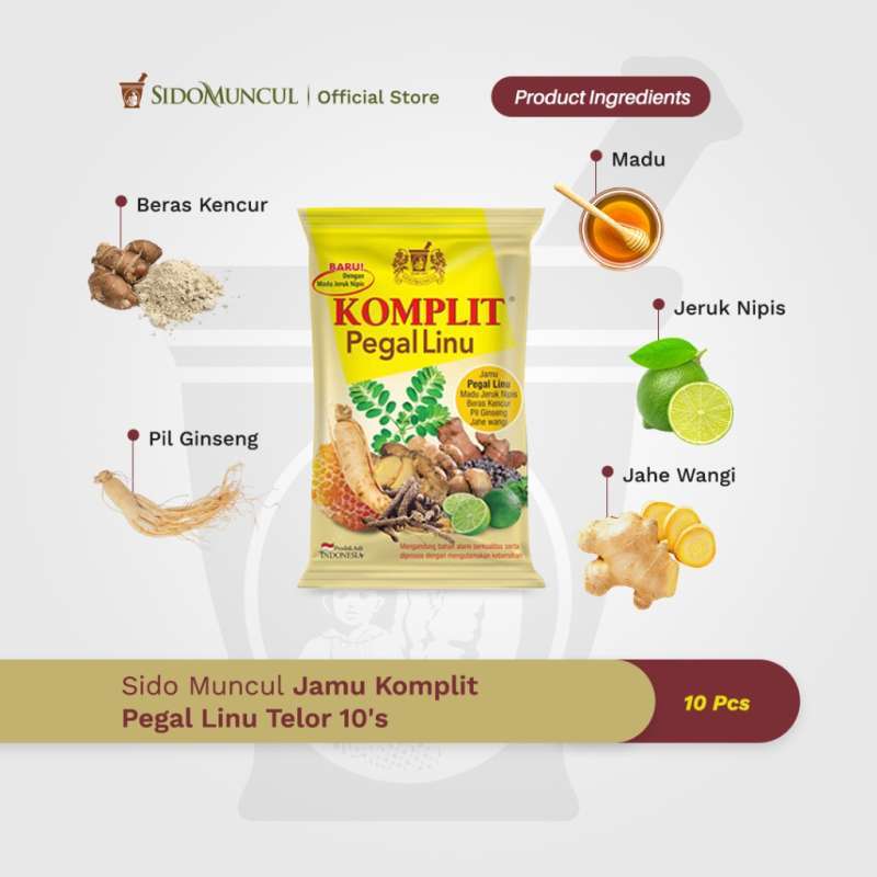 Jual Sido Muncul Jamu Komplit Pegal Linu Telor 10's Di Seller Sido ...