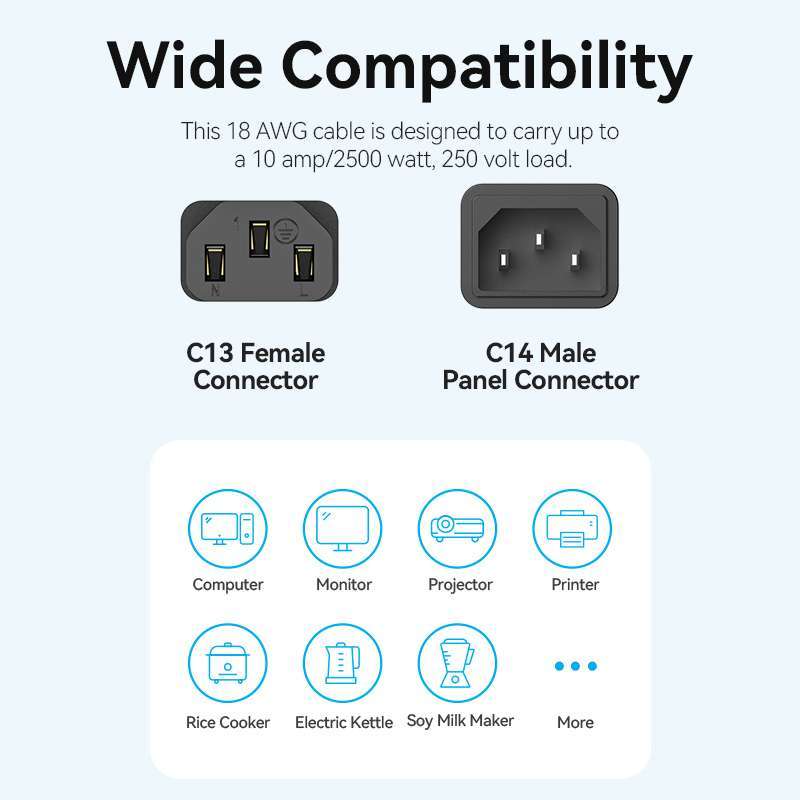 Jual Vention Kabel Power Supply Colokan Kabel Prong Power Ac Power Cord ...