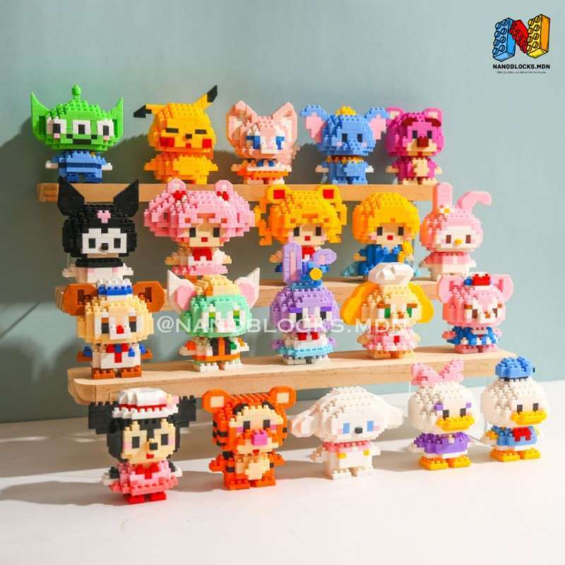 Jual Nano Block Model Karakter Kartun Mainan Balok Edukasi Anak Diy Bricks Disney Sanrio ...