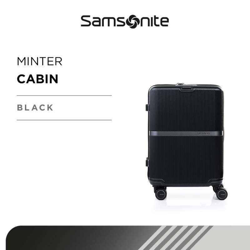 Jual Samsonite Koper Hardcase Minter Spinner Cabin 20 Inch - Black di ...