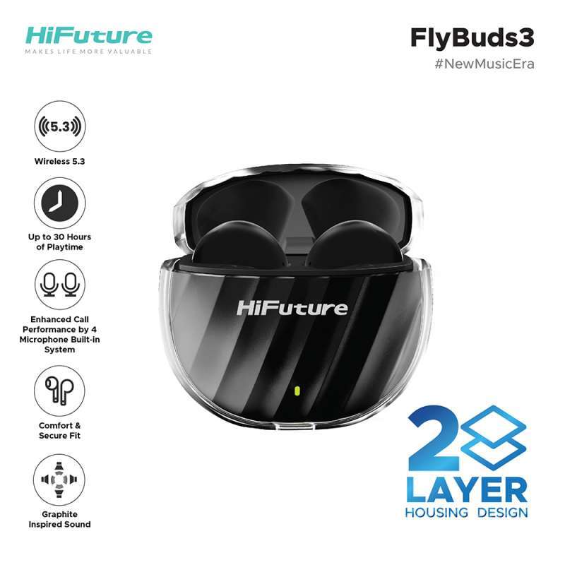 Promo Hifuture Flybuds 3 True Wireless Bluetooth Earphone Tws Earbuds ...