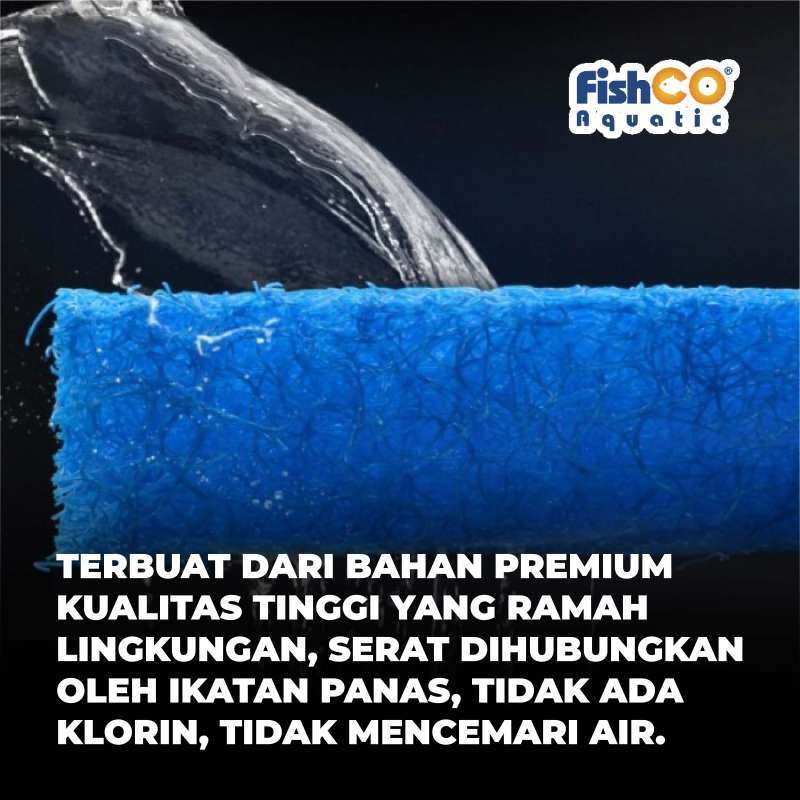 Promo Fishco Mat Hi-density Media Filter/biru/japmat Kolam 70cm X 40cm ...