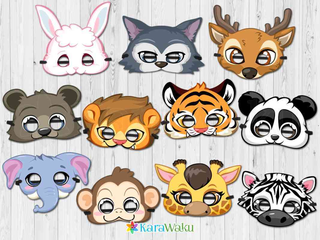 Jual Topeng Ulang Tahun Karakter Hewan / Birthday Party Mask Animal ...