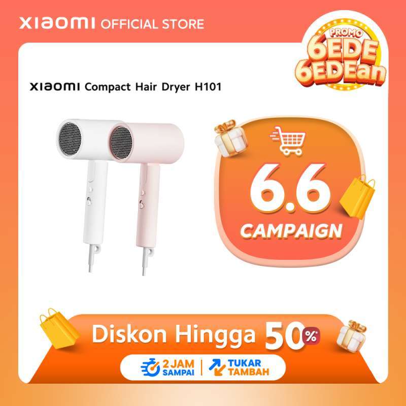 Promo Official Xiaomi Compact Hair Dryer H101 | Ringkas Dan Bisa Dilipat Diskon 4% Di Seller ...