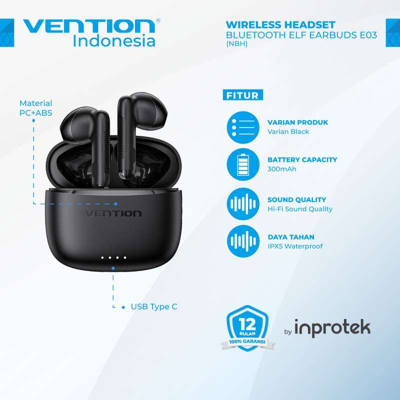 Jual Tws Vention Spesifikasi Original, Murah & Diskon Harga April 2024 ...