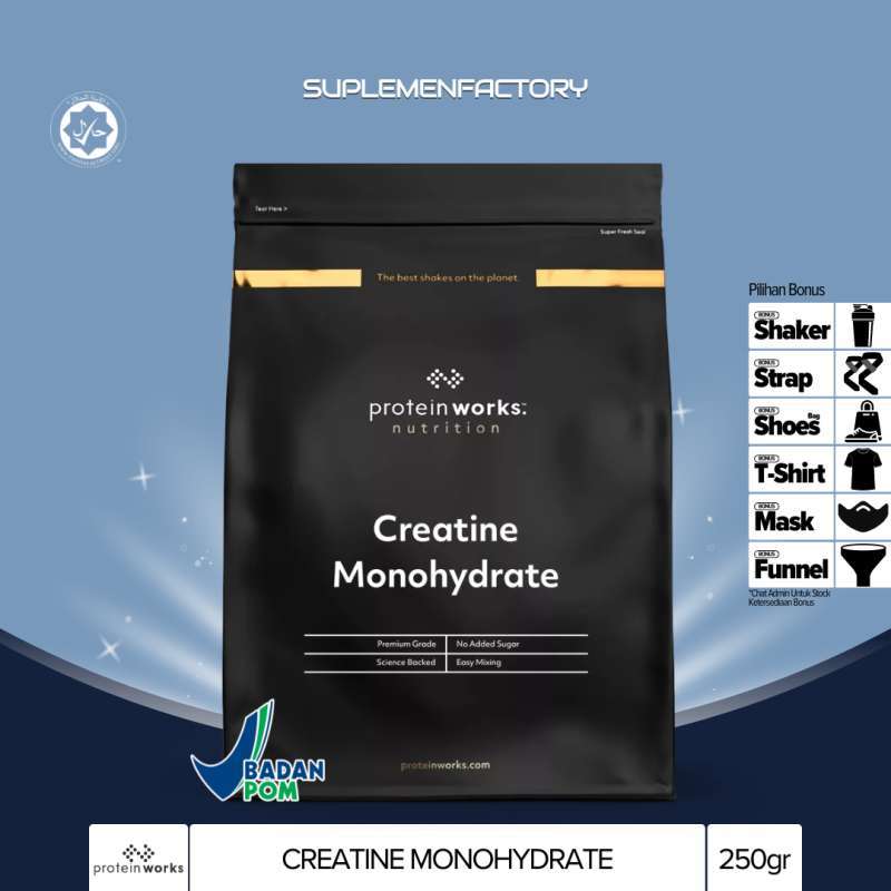 Jual The Protein Works Creatine Monohydrate 250 Gram Di Seller Suplemen ...