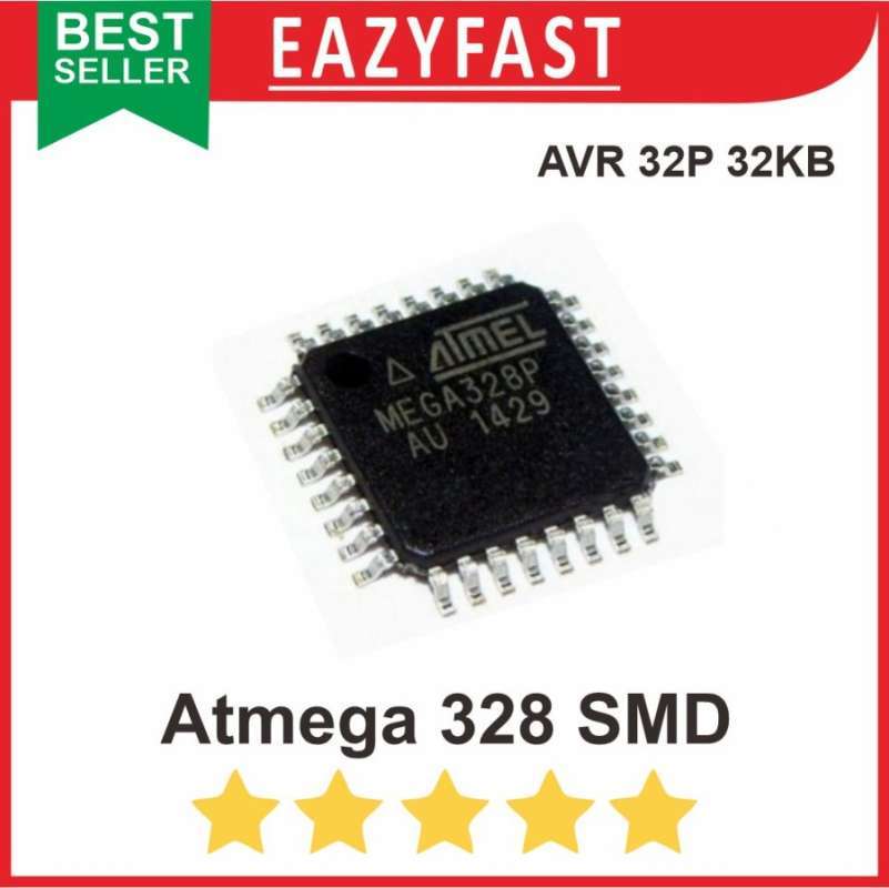 Jual Ic Atmel Atmega At Mega 328 Smd Atmega328 Chip Avr Micro