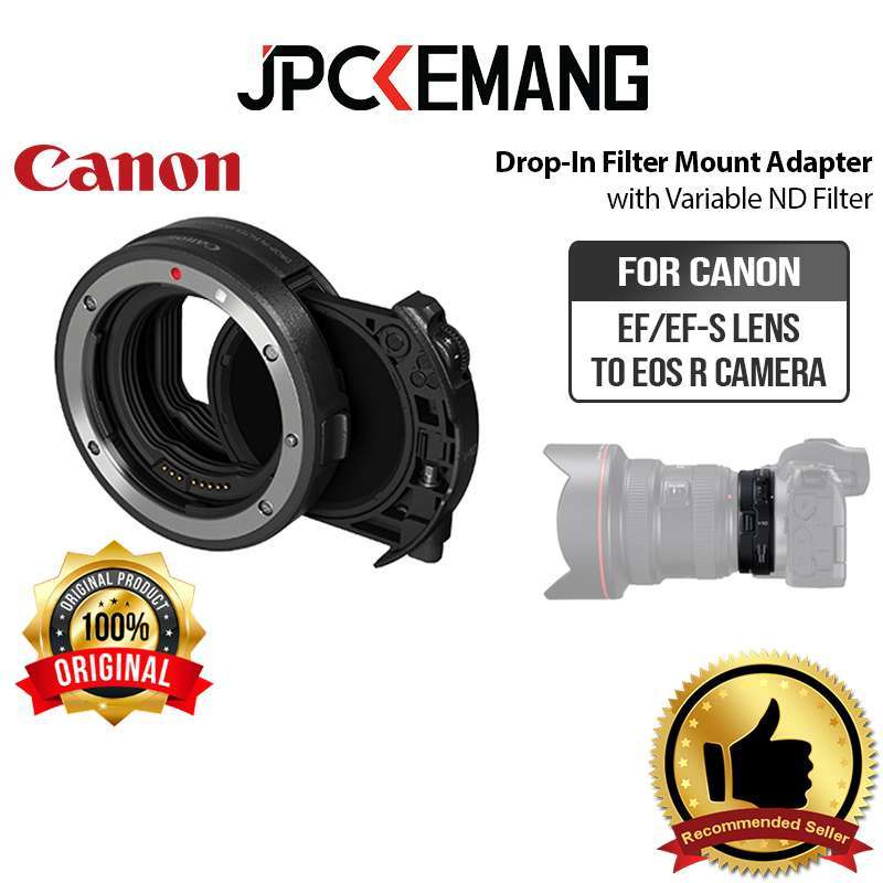 Promo JPC KEMANG Canon Drop-in Filter Mount Adapter EF-EOS R + Variable ND Filter Adapter Lensa ...