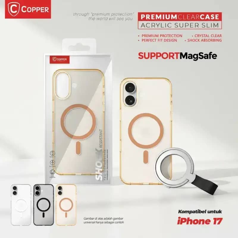 Jual Copper For iPhone 17 Series - Air / Pro / Max | Slim Pc Hardcase ...