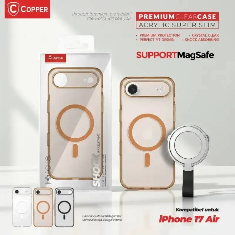 Jual Copper For iPhone 17 Series - Air / Pro / Max | Slim Pc Hardcase ...