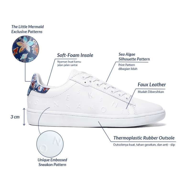 Jual Sepatu Sneakers Wanita Sneakon Ariel 2in1 Bluewhite Di Seller ...