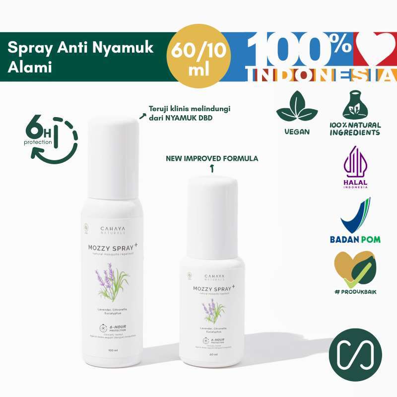 Jual Cahaya Naturals Mozzy Spray (natural Mosquito Repellent) - Spray ...