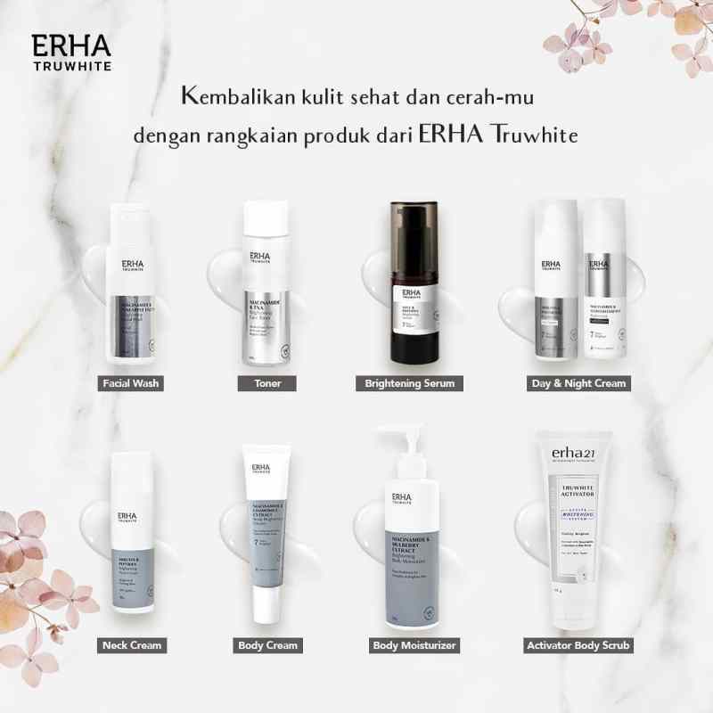 Promo Erha Truwhite Brightening Day, Night Cream, Vit C Serum ...
