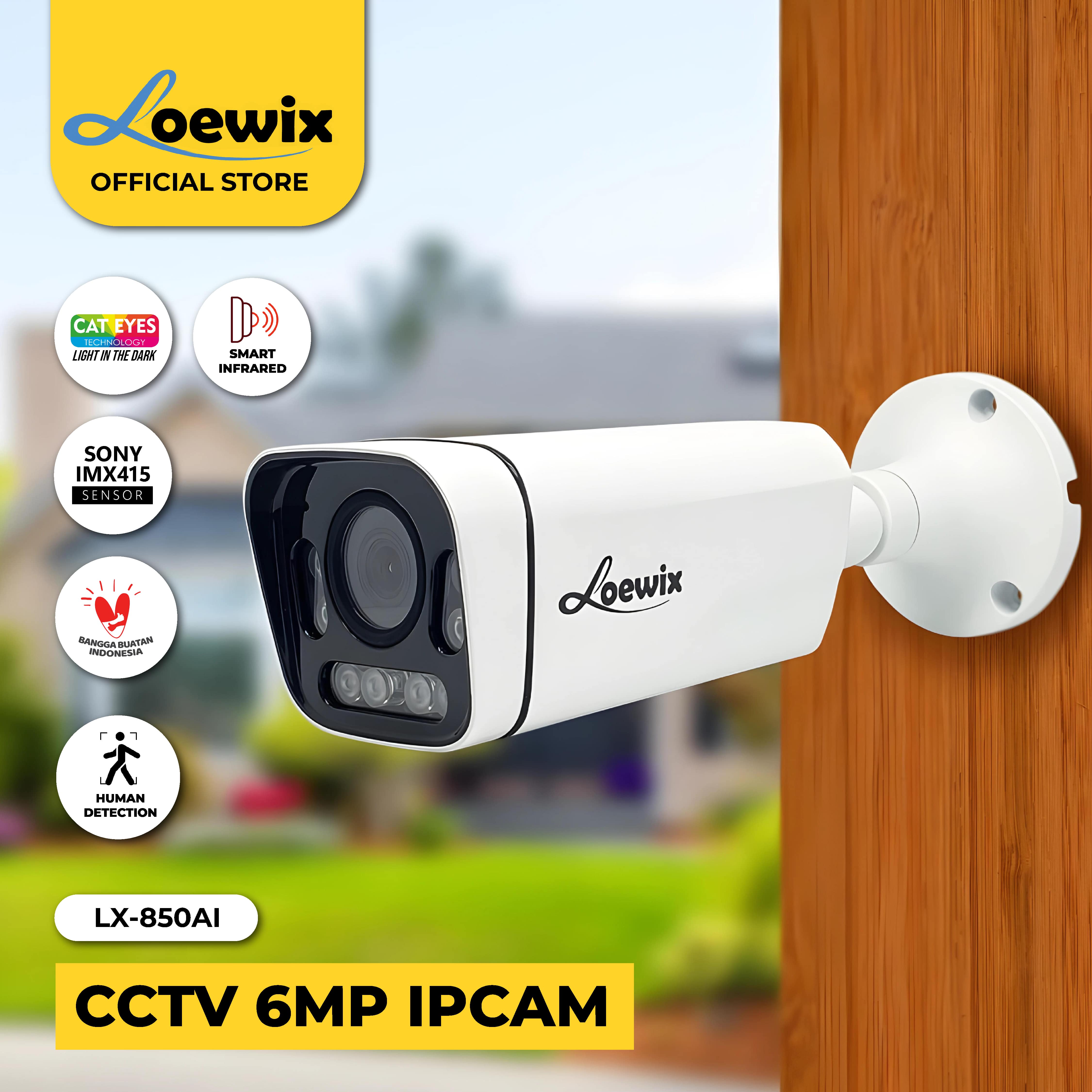 Jual Loewix Cctv Kamera 6 Mp Ip Camera Outdoor Full Color Sony Imx335 ...